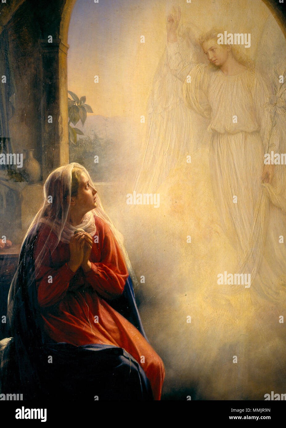 . English: Carl Heinrich Bloch's painting The Annunciation from the ...