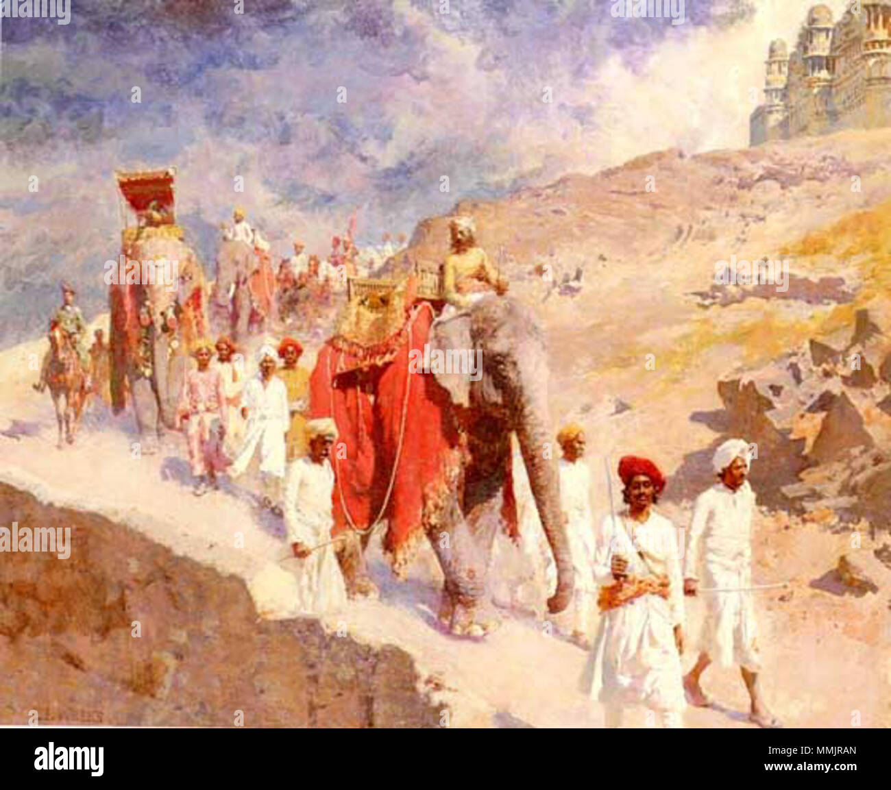 English: A Maratha Hunting Party . 1887. An Indian Hunting Party Stock ...