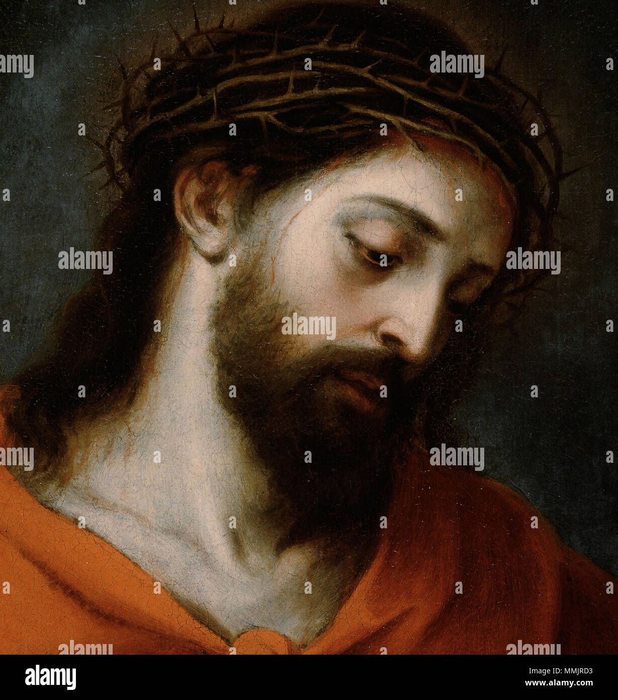 . Español: La obra representa a Jesucristo coronado de espinas y ...