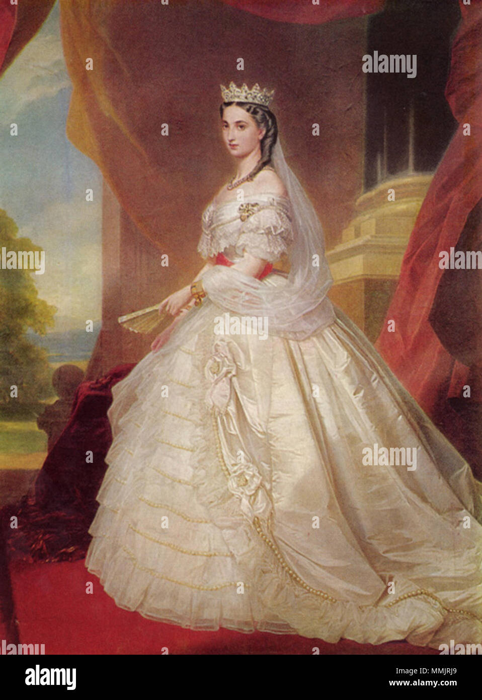 English: Portrait of Charlotte of Belgium (1840-1927), Empress of ...