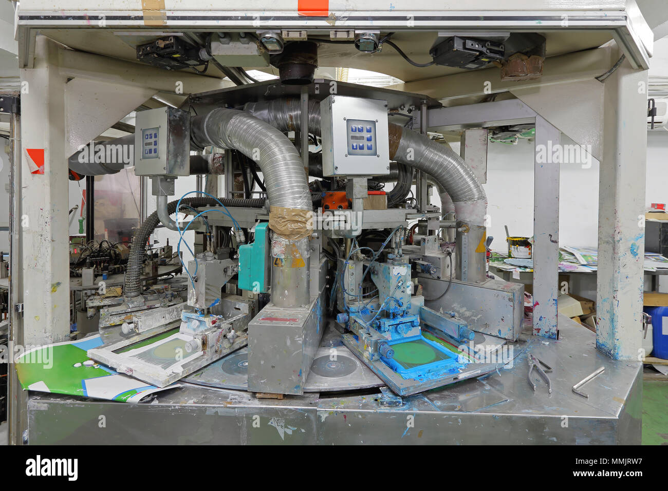 DVD and CD Printing Machine Interior Stock Photo - Alamy