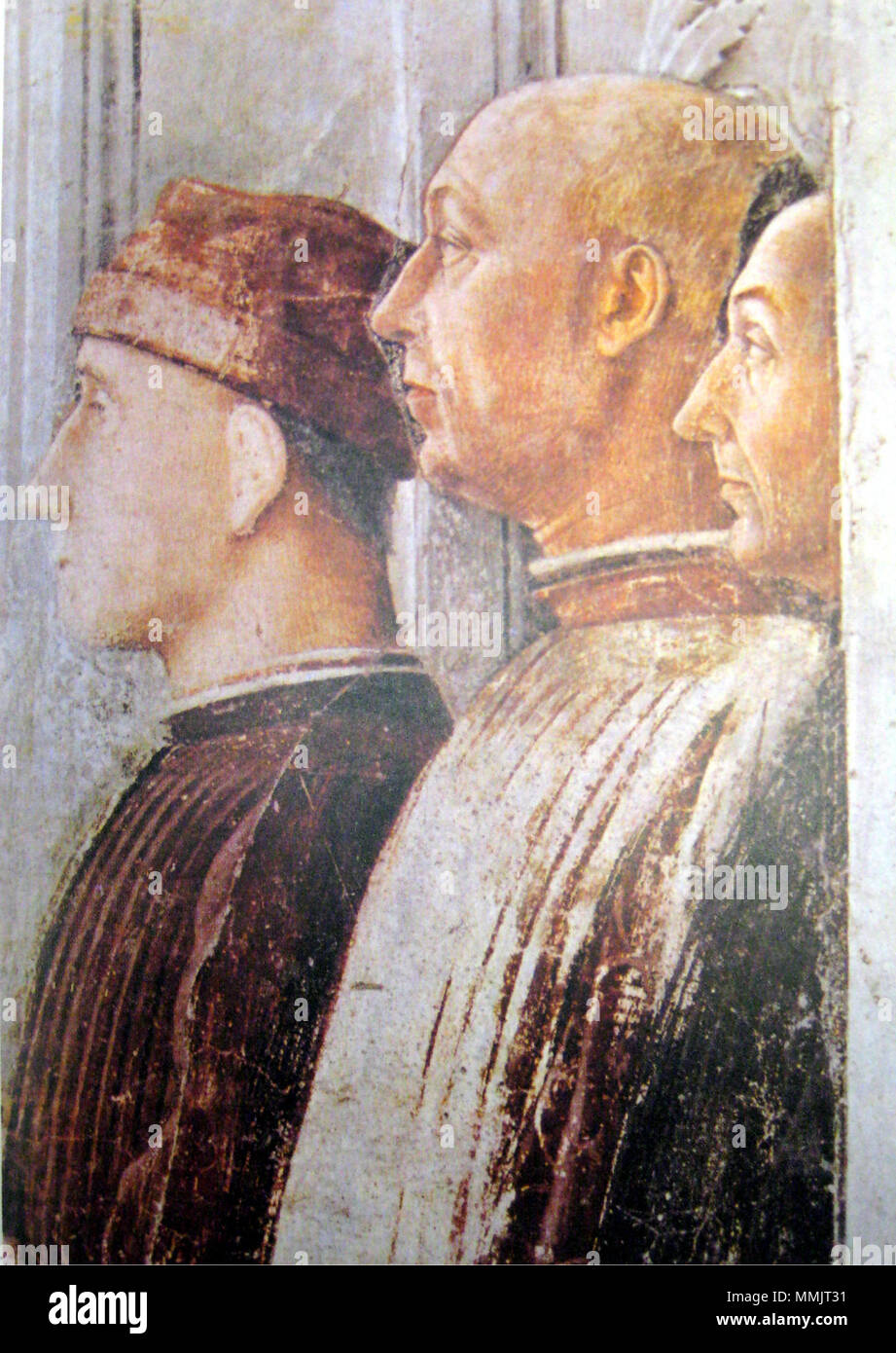 . detail: English: Profile portraits. According to Vasari - painter's ...