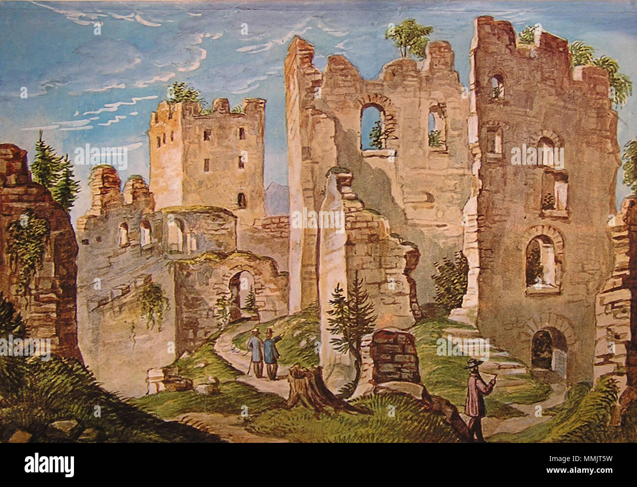 . Celje Castle . 1867. Franz Kurz zum Thurn und Goldenstein (1807–1878 ...