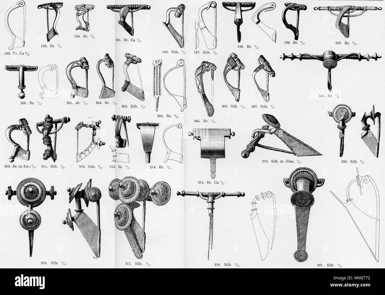 . English: Almgrens brooches, (anonimowy rysownik z 1897) . 1897. anonymous draughtsman 99 ...