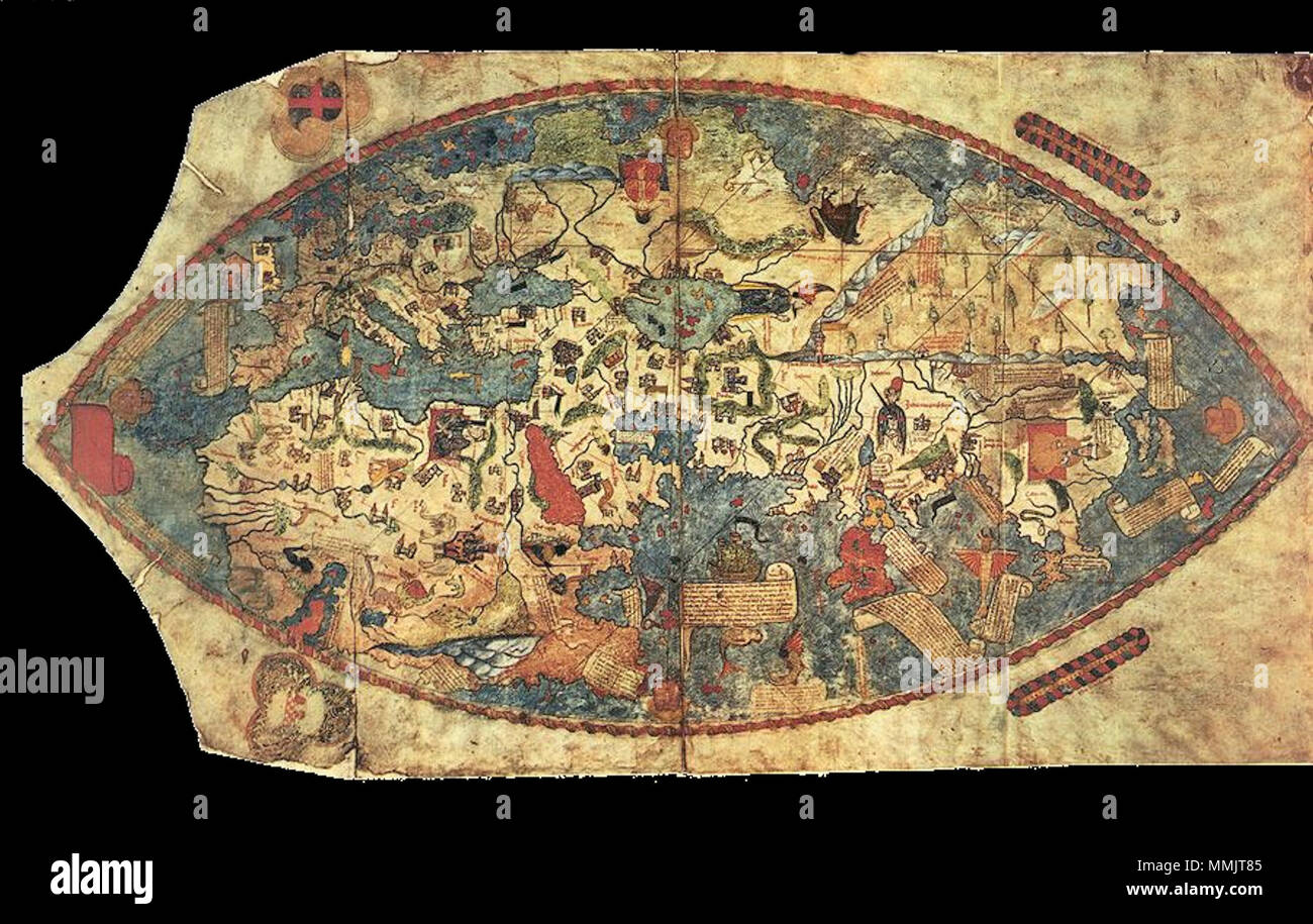 Genoese map of 1457 ownership history list