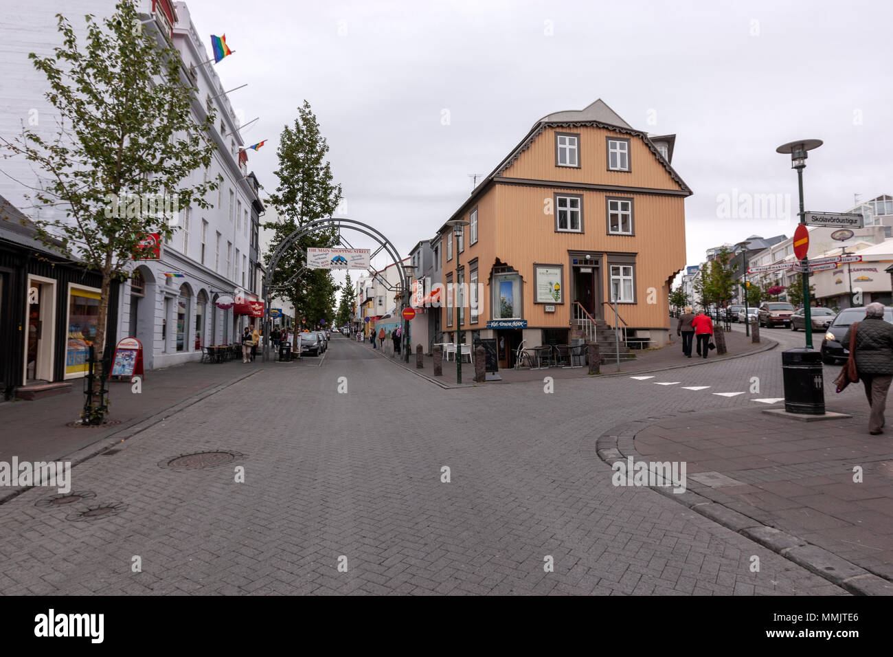 Laugavegur is the primary commercial artery of downtown Reykjavík ...