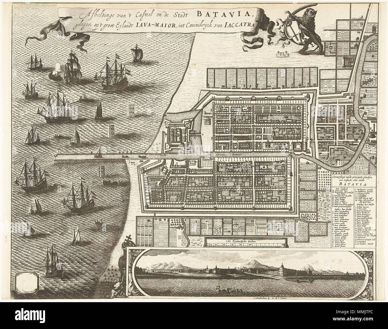 Batavia map hi-res stock photography and images - Alamy