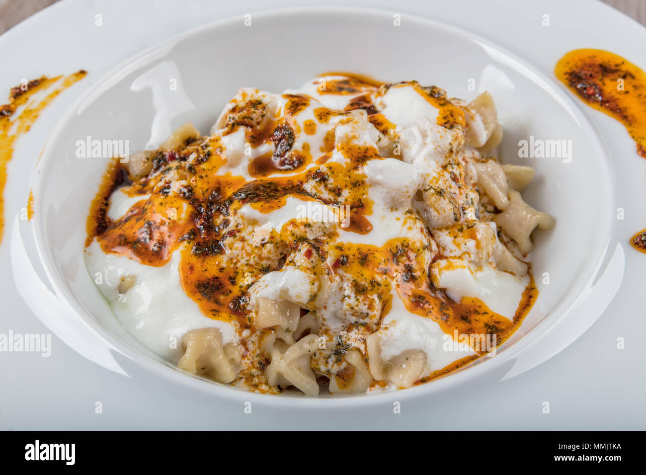 Traditional Turkish cuisine - Manti Stock Photo - Alamy