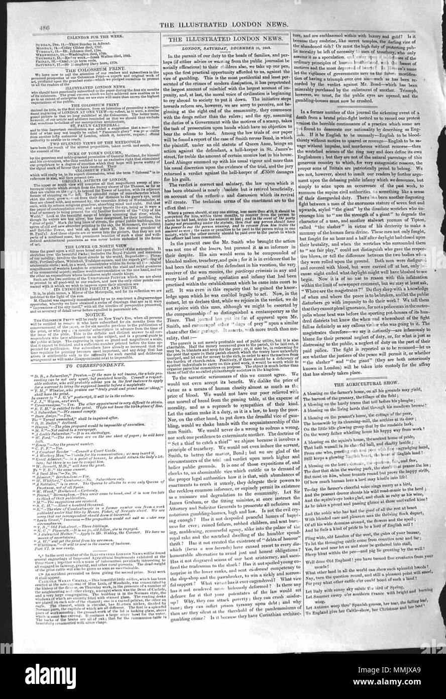 . The Illustrated London News, 1842, p. 486 . 10 December 1842. Unknown ILN 1842, p. 486 Stock ...