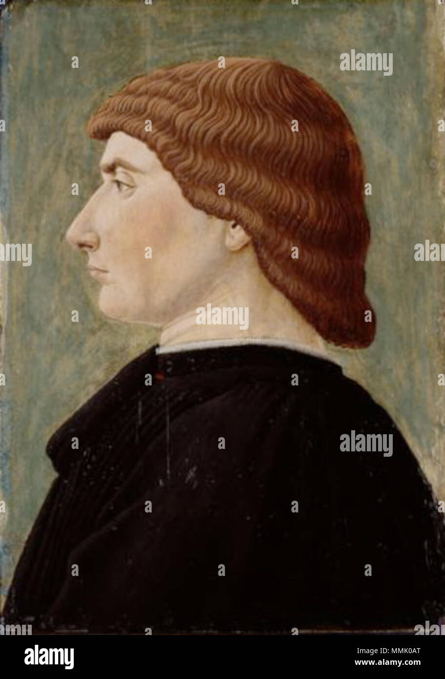 Deutsch: Profilbildnis English: Portrait in profile . Deutsch: um 1470 ...