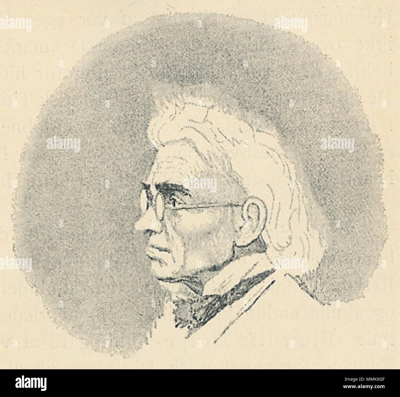 . Historikeren og bibliotekaren Christian Molbech, efter tegning af J.V ...