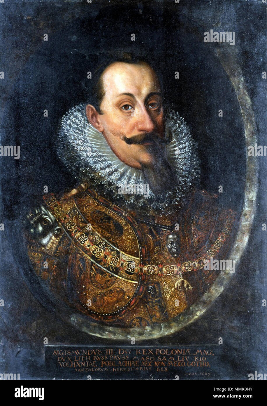 Portrait of Sigismund III Vasa in half armor.. circa 1610. Sigismund ...