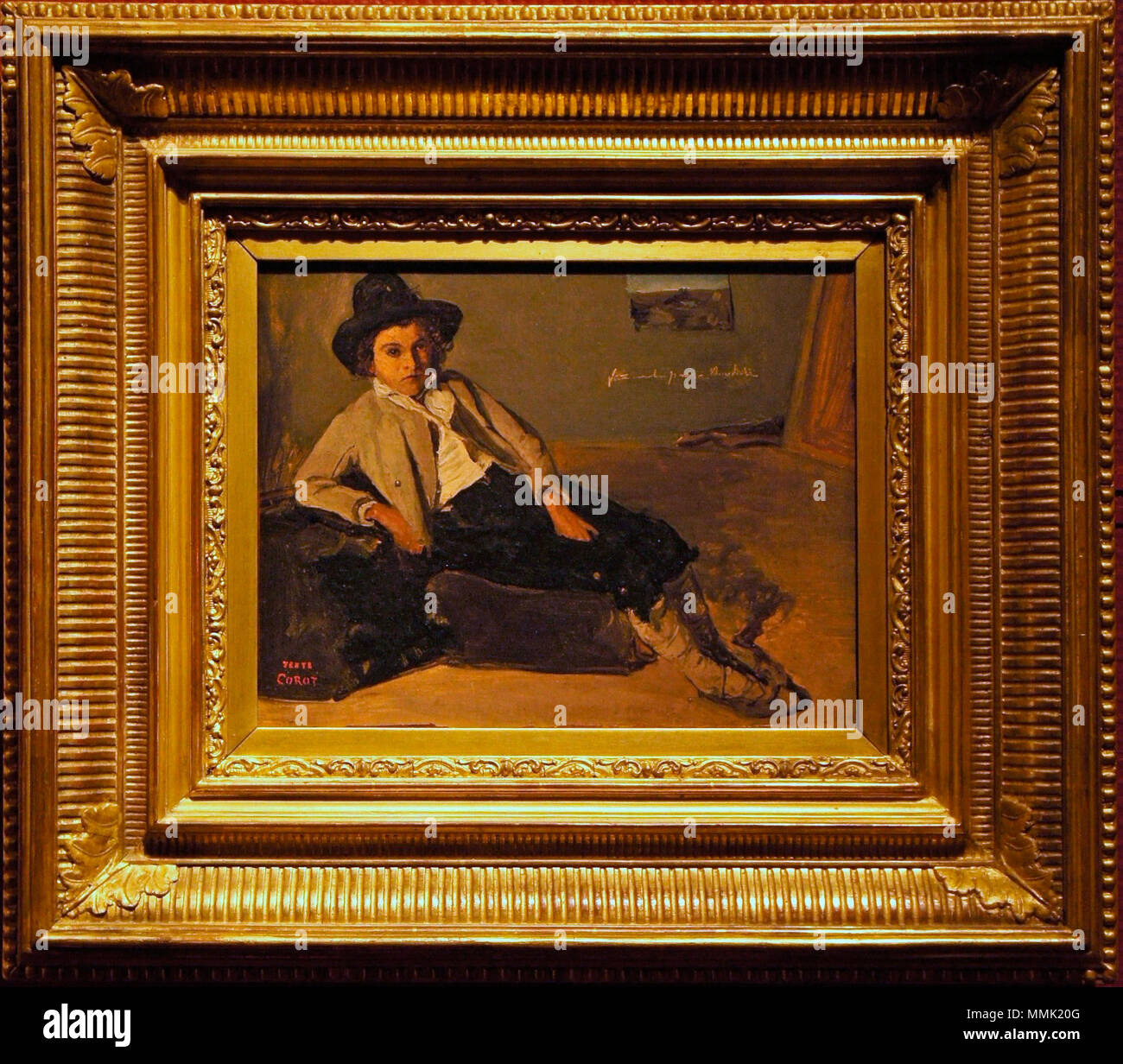 French: Jeune italien assis Young Italian man sitting. circa 1825 ...