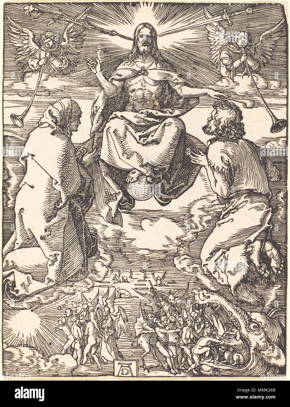 Woodcut albrecht durer last judgment hi-res stock photography and ...