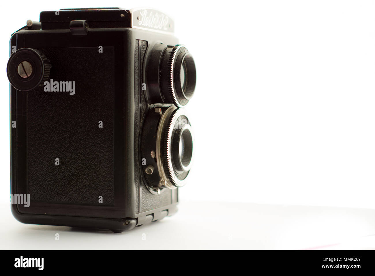 Photographing with an old camera Stock Photo - Alamy