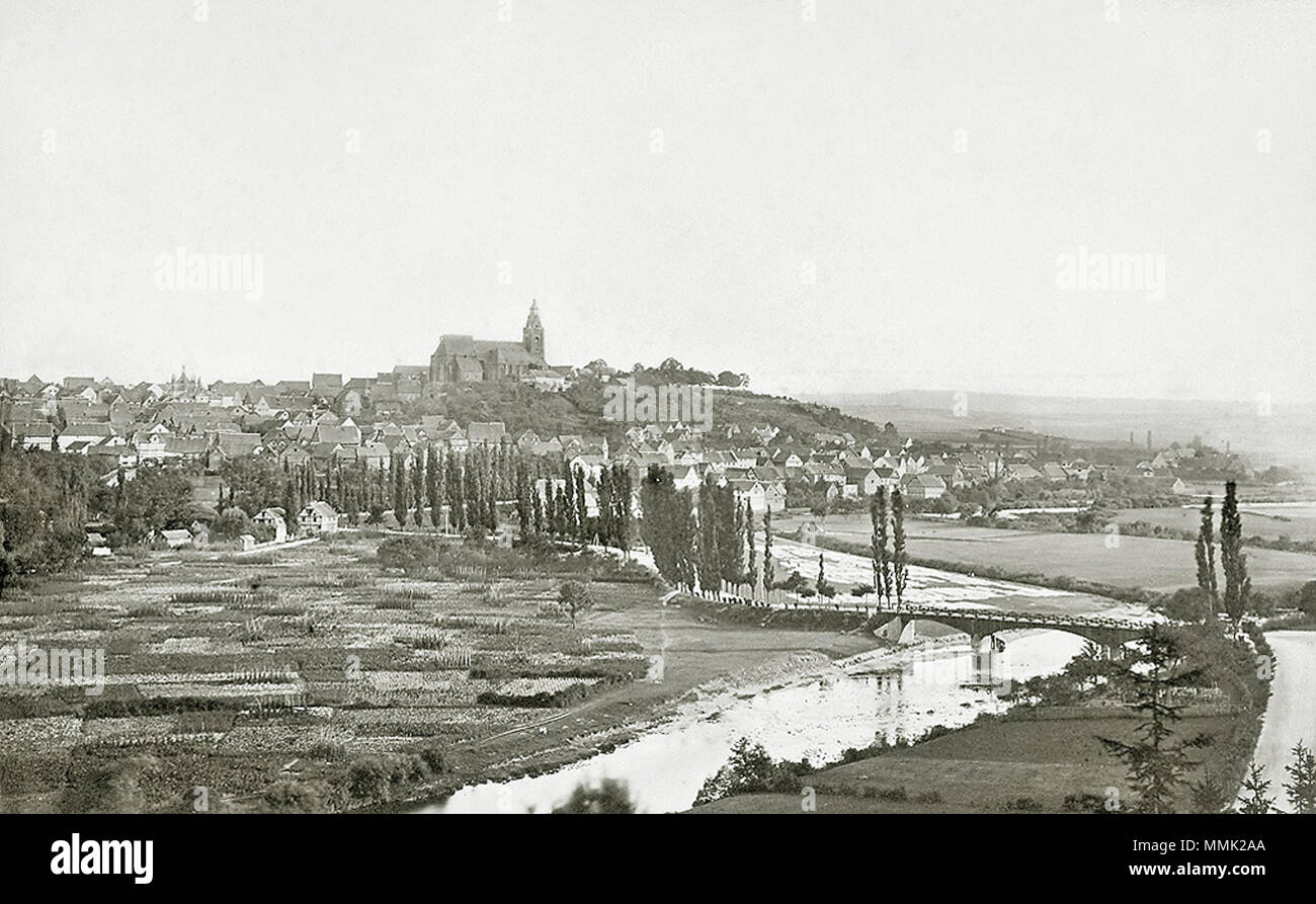 Ansicht von Frankenberg, um 1870 . circa 1870, prior 1878. Jean Appel ...