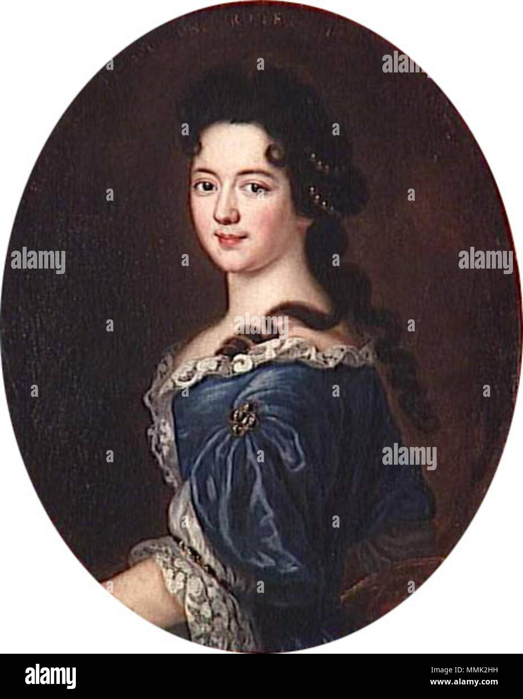 Pierre Mignard portrait painting of Marie Thérèse de Bourbon (1666-1732 ...