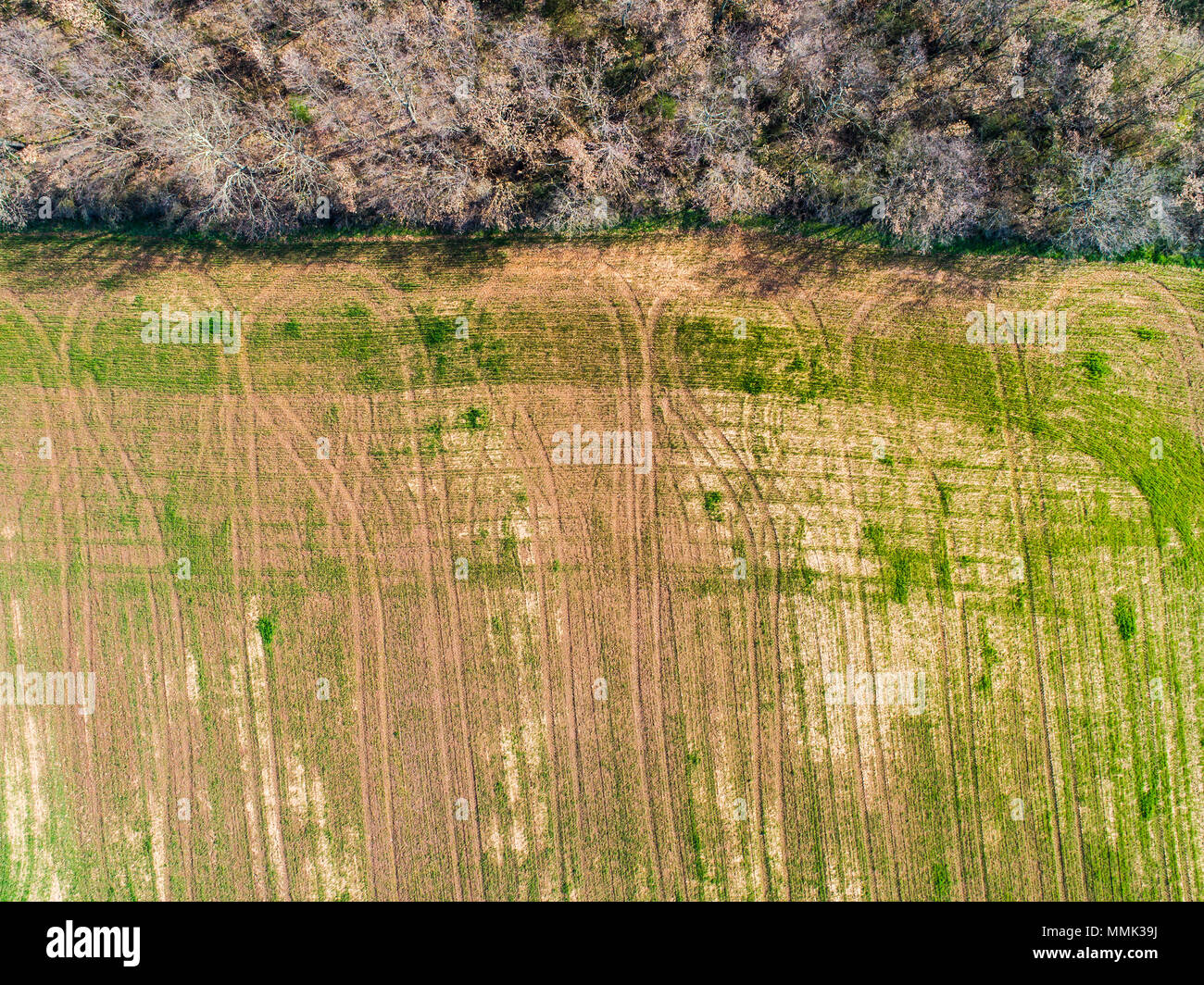 Aerial open country field in hi-res stock photography and images - Alamy