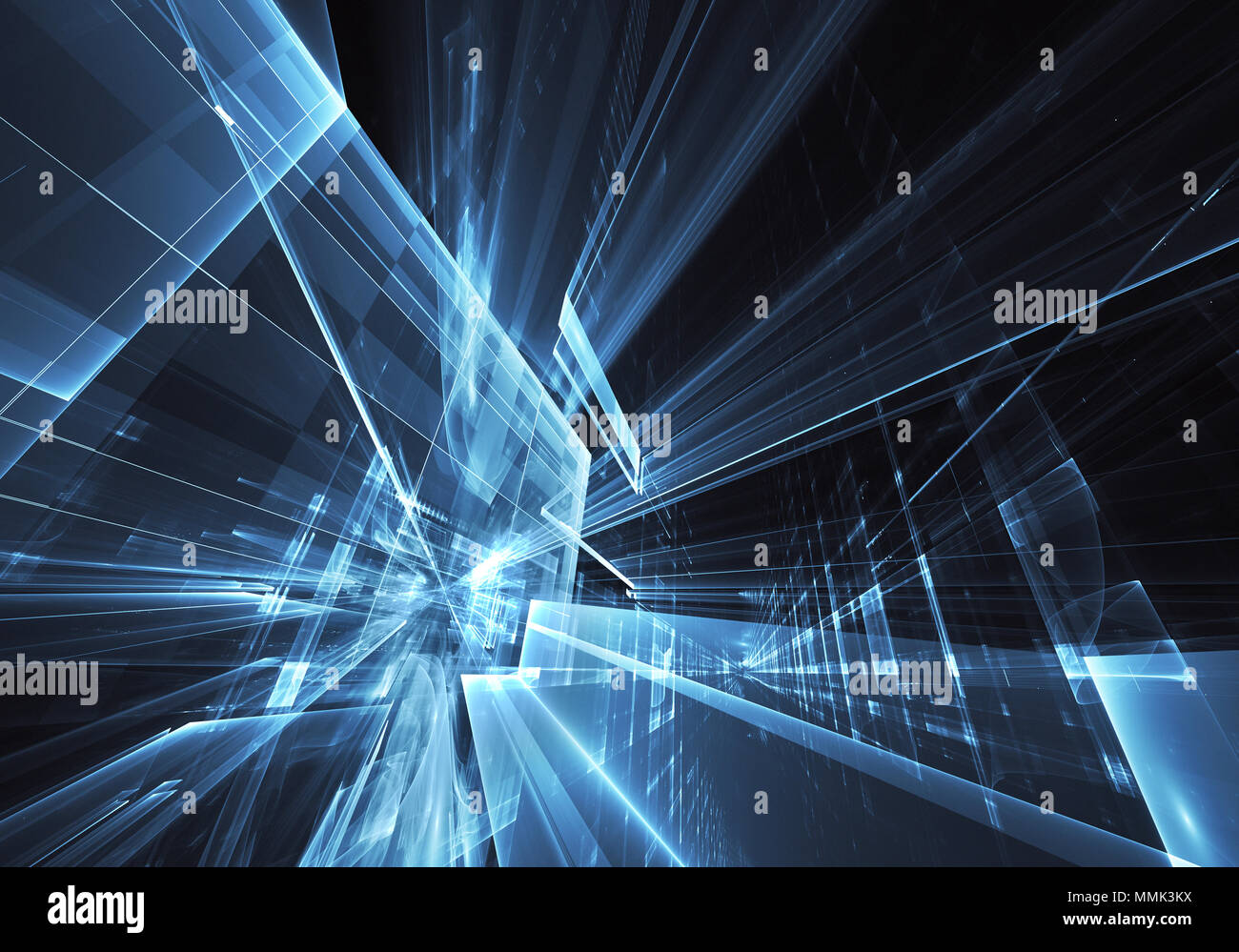 Abstract future technology background - computer-generated 3D image ...