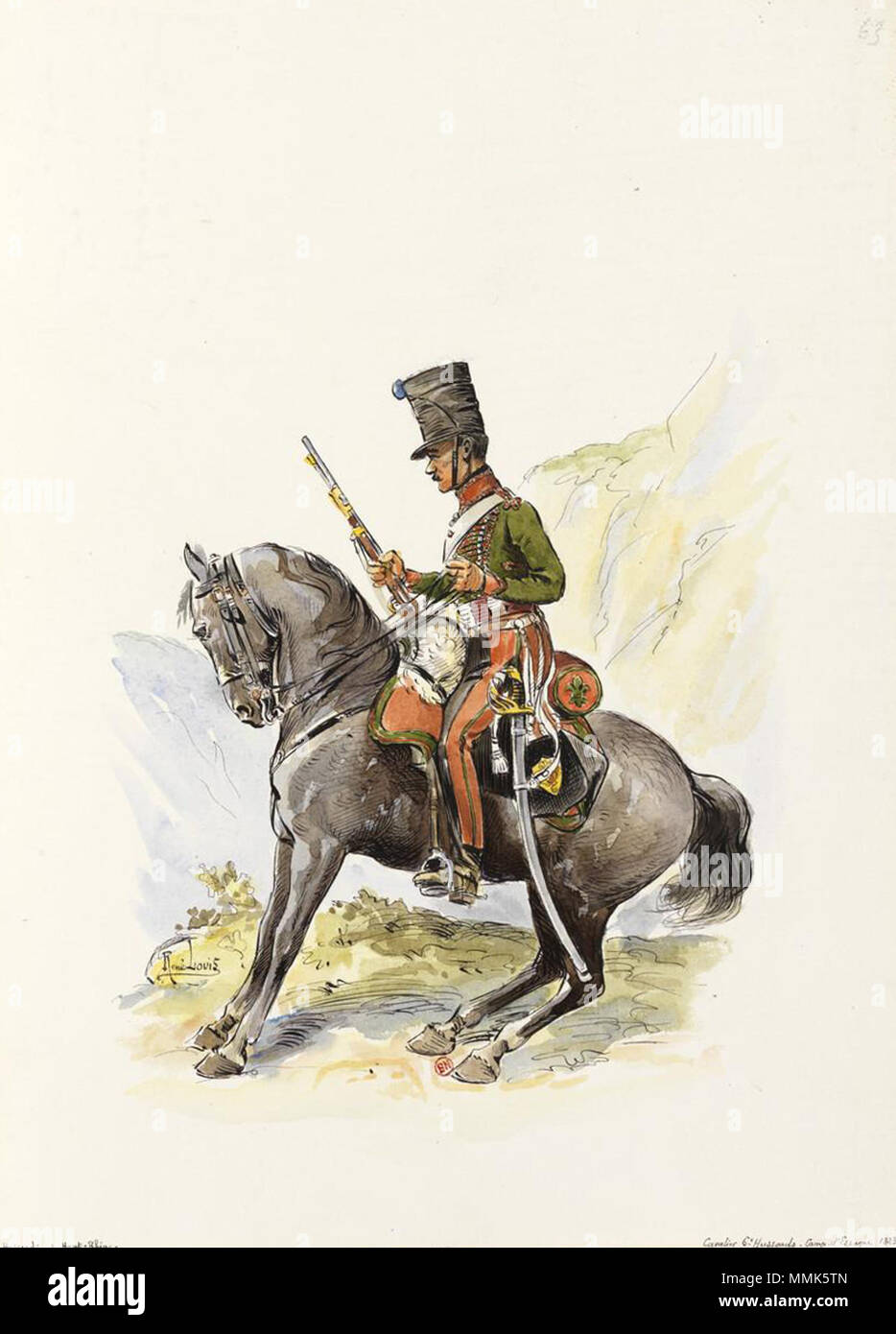 Français hussards hi-res stock photography and images - Alamy