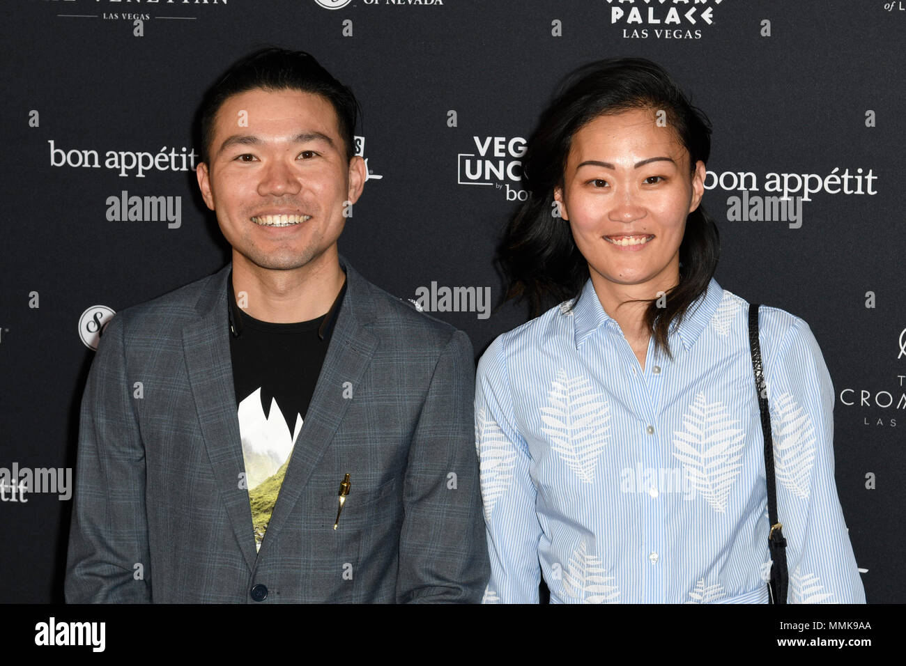 Las Vegas, NV, USA. 11th May, 2018. Evan Hosaka and Juyoung Kang at the ...