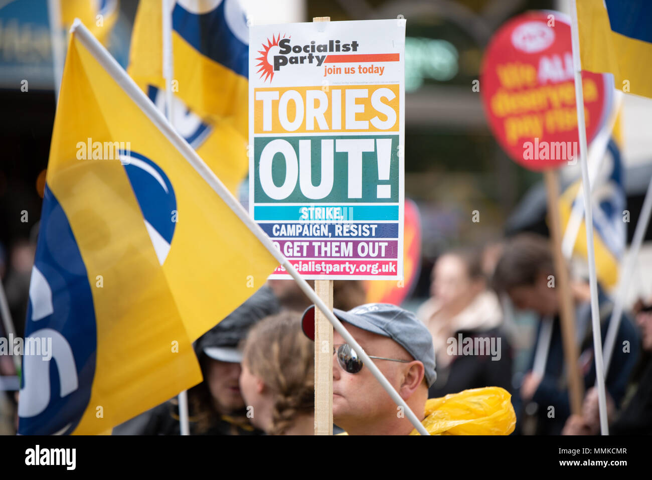 Trade Union rally in central London Stock Photo - Alamy