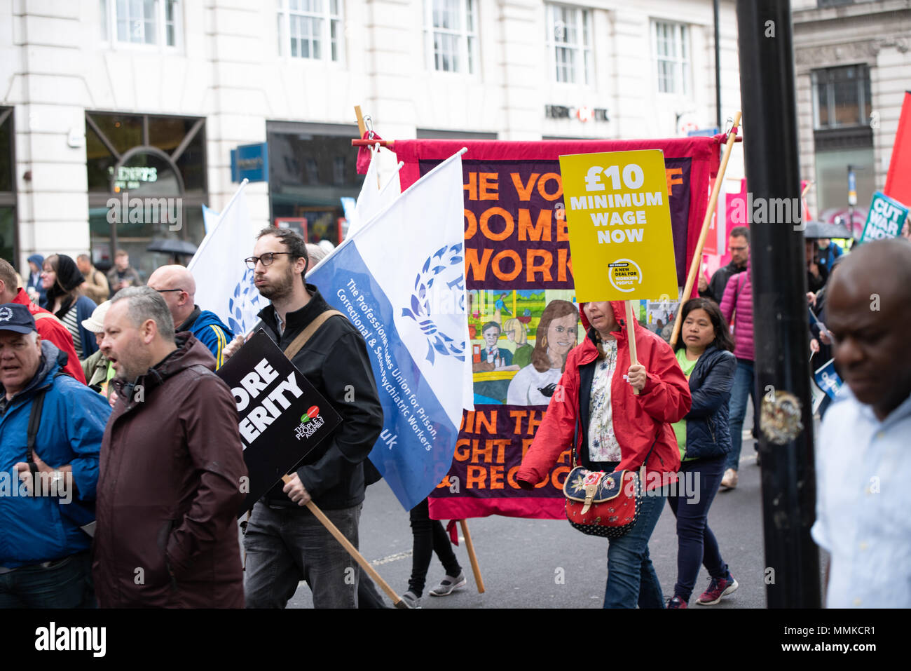 Trade Union rally in central London Stock Photo - Alamy