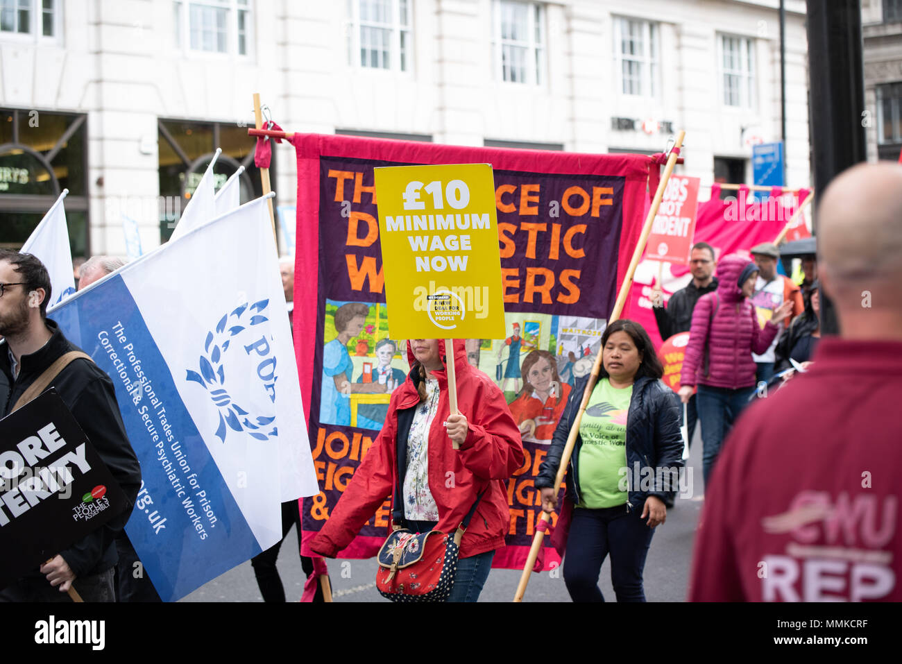 Trade Union rally in central London Stock Photo - Alamy