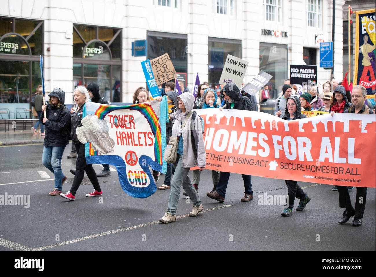 Trade Union rally in central London Stock Photo - Alamy