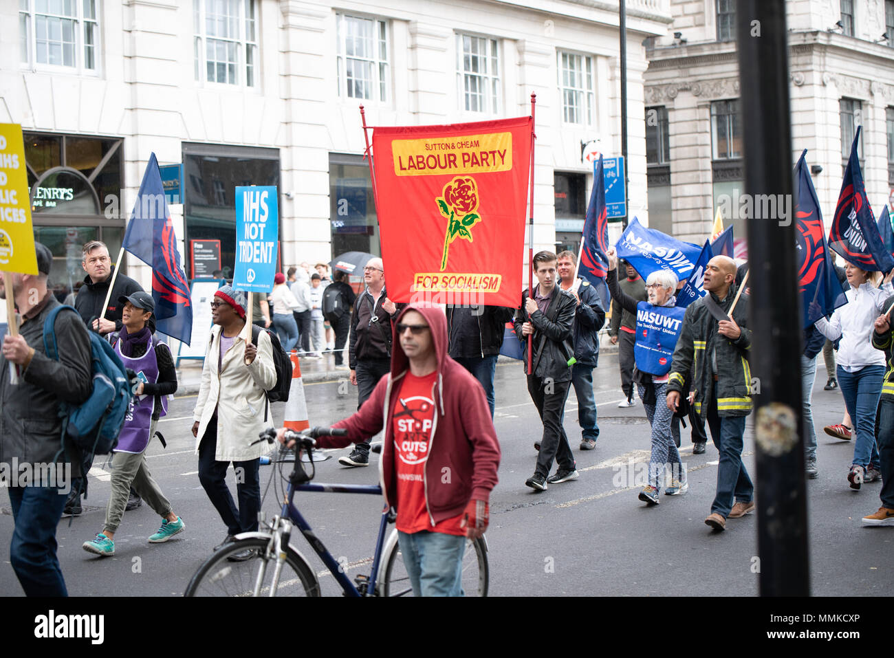 Trade Union rally in central London Stock Photo - Alamy