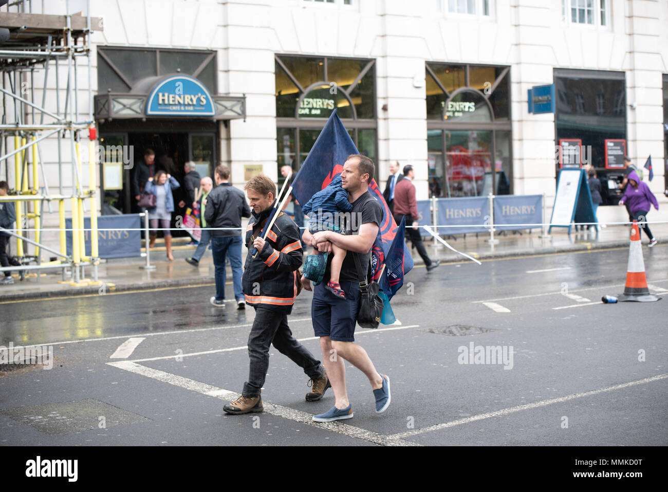 Trade Union rally in central London Stock Photo - Alamy