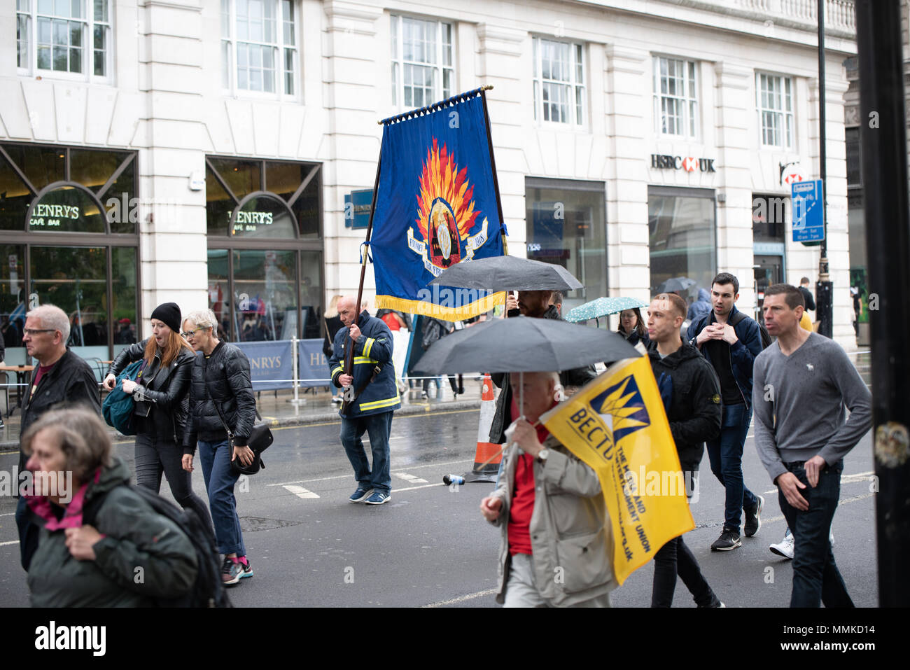 Trade Union rally in central London Stock Photo - Alamy