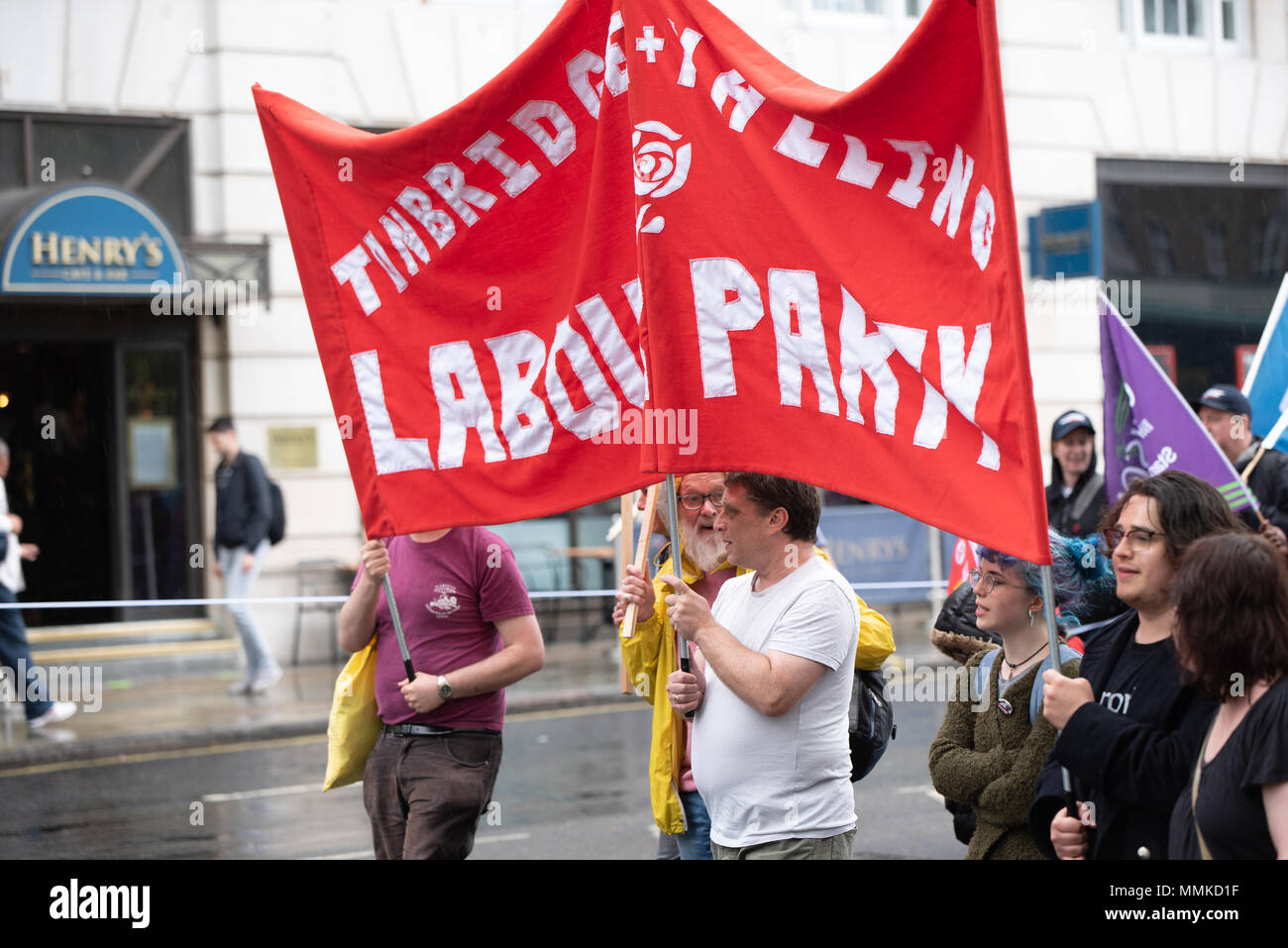 Trade Union rally in central London Stock Photo - Alamy