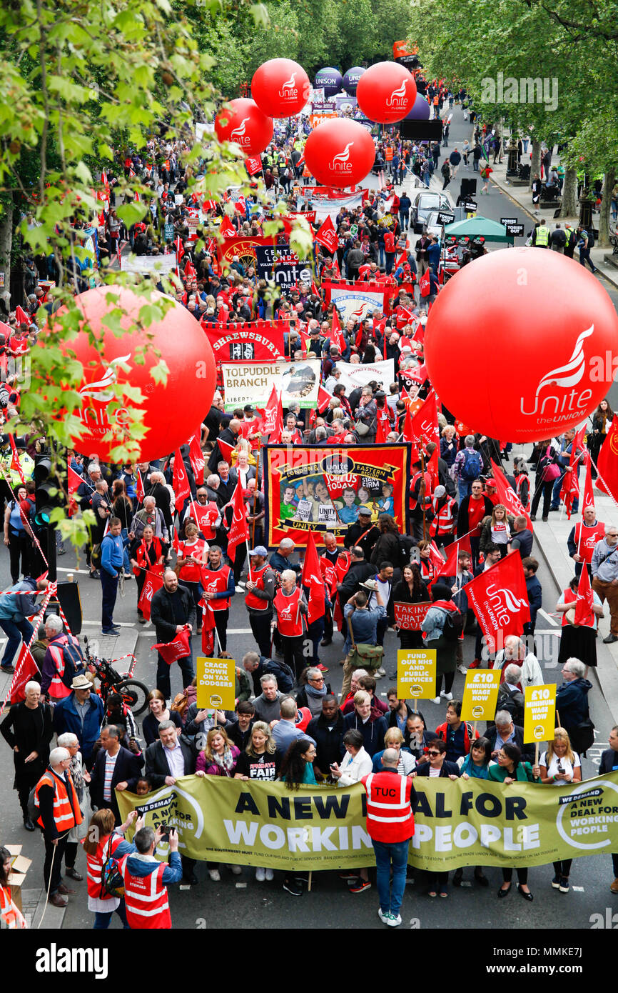 The TUC Rally Stock Photo - Alamy
