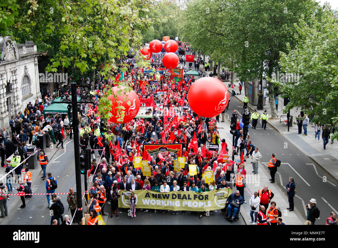 The TUC Rally Stock Photo - Alamy
