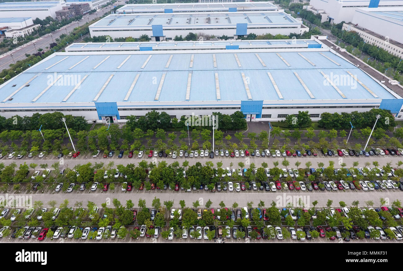 Chengdu. 8th May, 2018. Aerial photo taken on May 8, 2018 shows ...