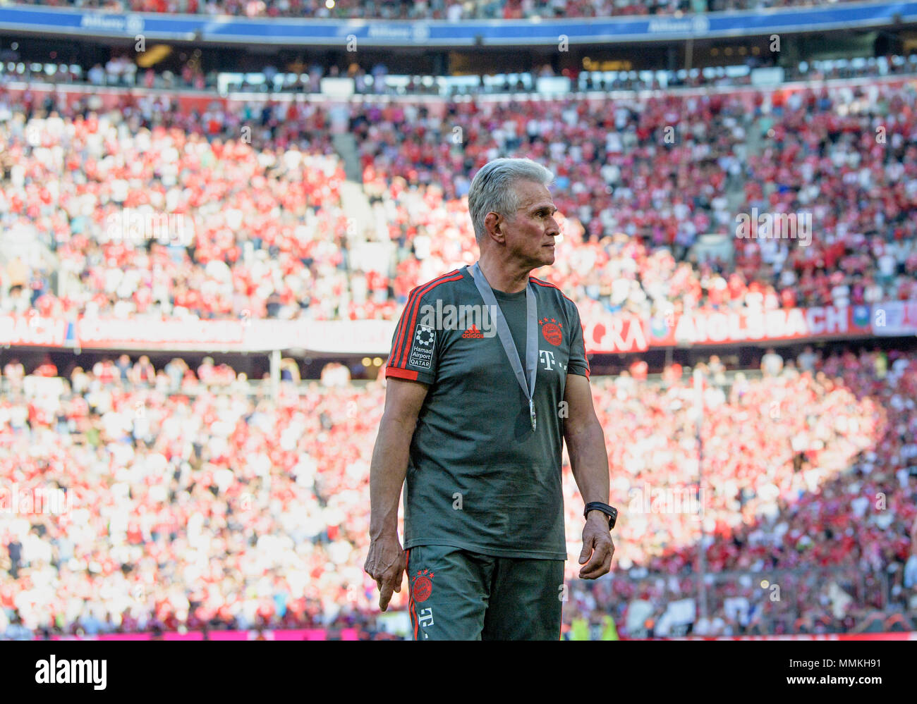 Munich, Germany. 12th May 2018. Soccer, German Bundesliga, Bayern ...