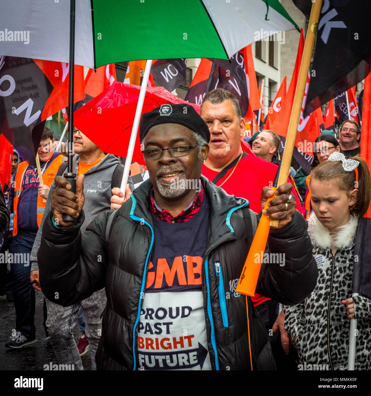 12 May 2018. London, UK. TUC rally to demand 'new deal' for workers ...