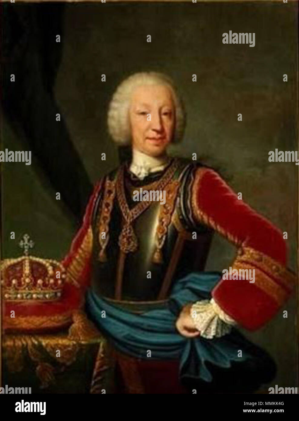 Portrait of Charles Emmanuel III of Sardinia (1701-1777). 18th century ...