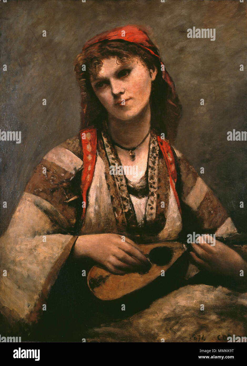 Gypsy girl with mandolin hi-res stock photography and images - Alamy