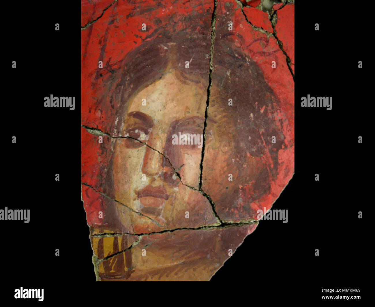 Fresque romaine à Arles, détail Stock Photo - Alamy