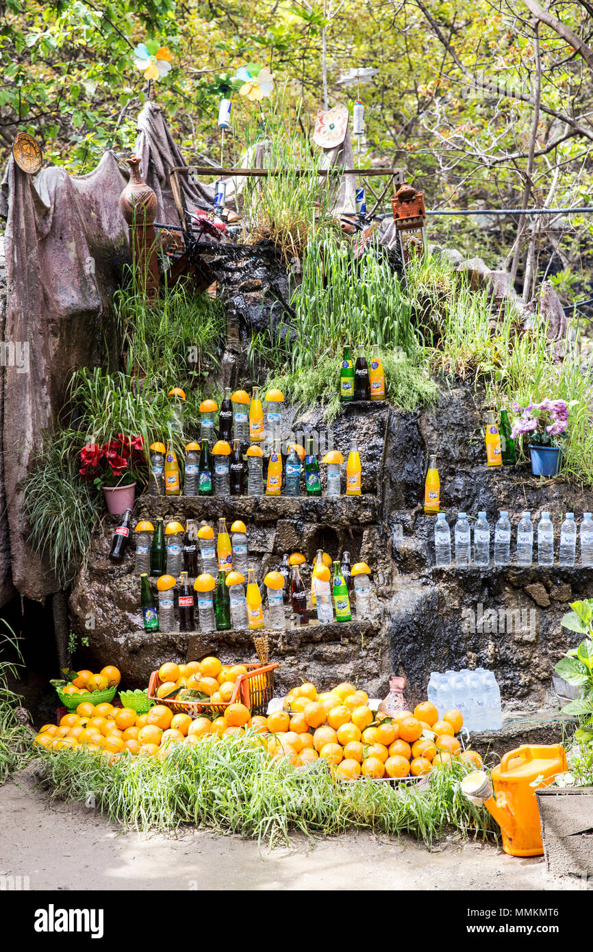 Natural spring water drinks cooler Atlas Mountains Morocco Stock Photo ...