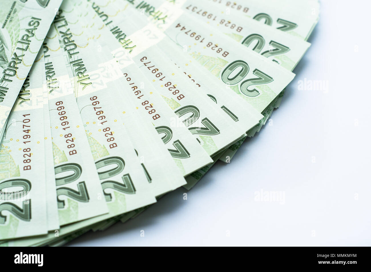 Turkish paper banknotes Stock Photo - Alamy