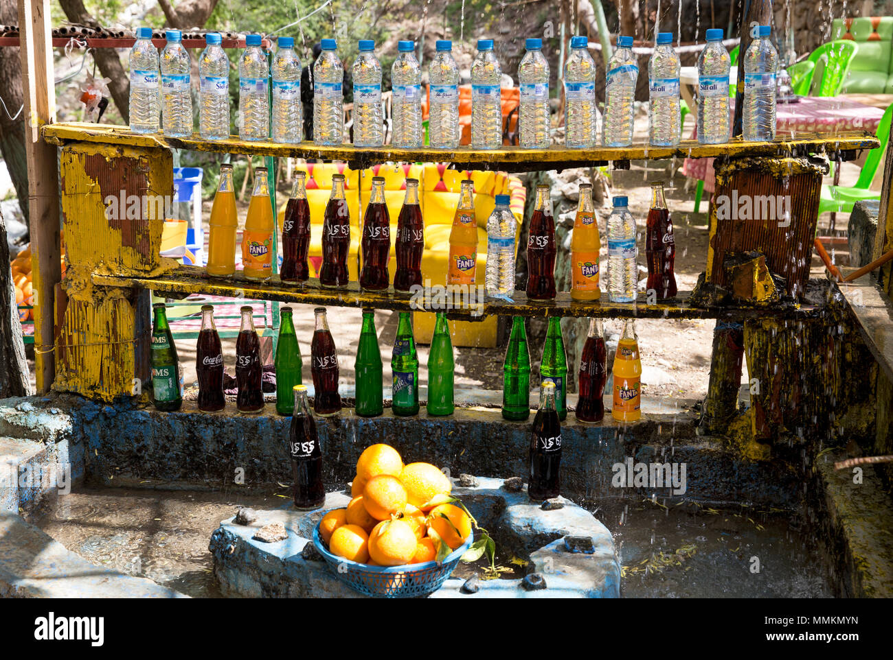 Natural spring water drinks cooler Atlas Mountains Morocco Stock Photo ...