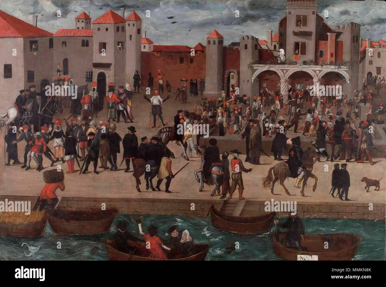 . Português: Chafariz d’el Rey (c. 1570-80) por um pintor anónimo ...