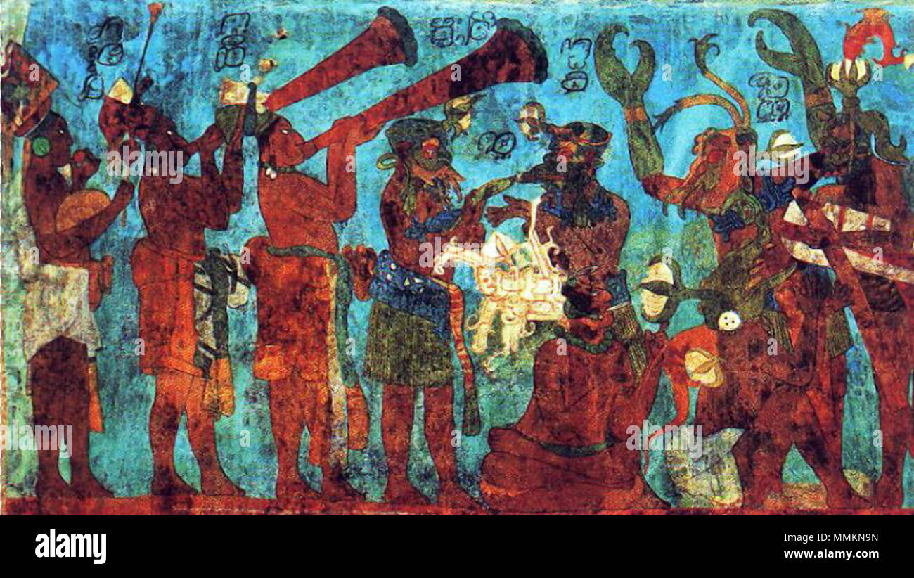 Bonampak mural musicians hi-res stock photography and images - Alamy