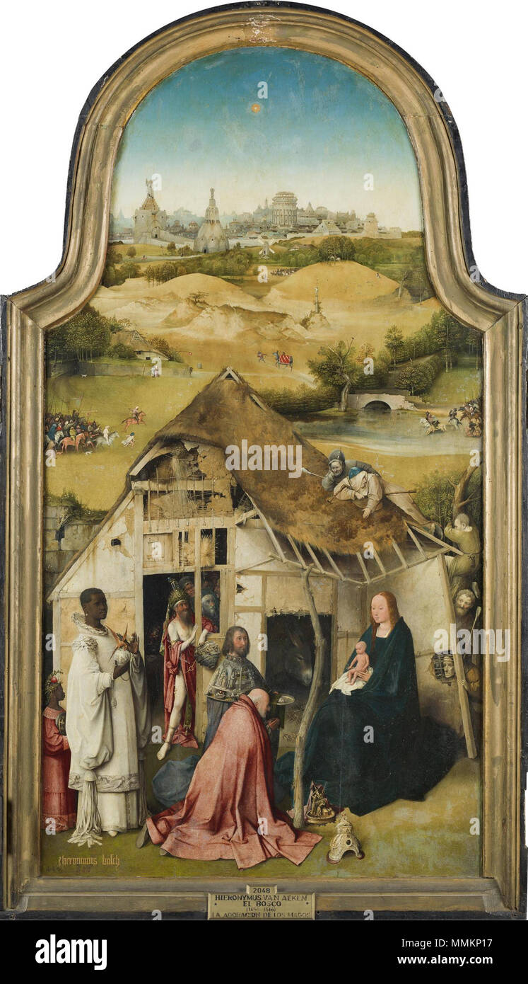 English: The Adoration of the Magi (central panel) . circa 1510 ...