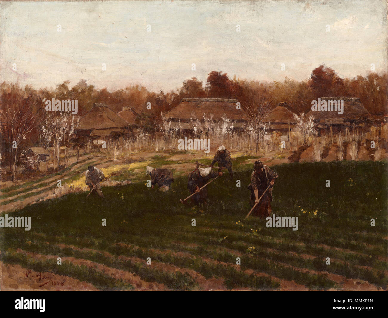 . English: Spring Ridge, by Asai Chu, Tokyo National Museum, Japan ??ѵ ...