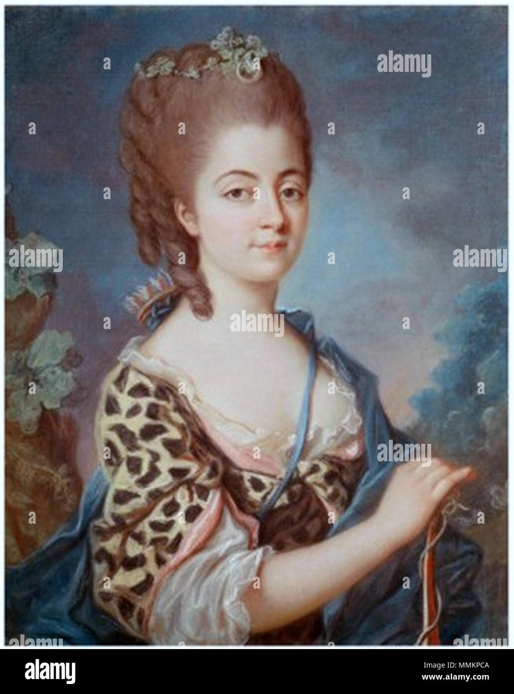 English: Portrait of Marie-Aurore de Saxe. Français : Portrait de Marie ...