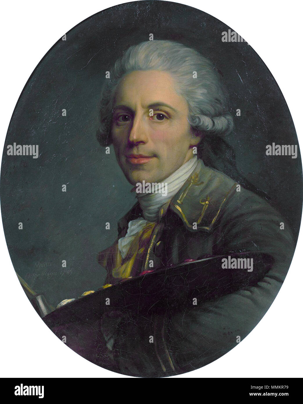 Antoine Vestier, by Antoine Vestier French: Autoportrait Self-portrait ...